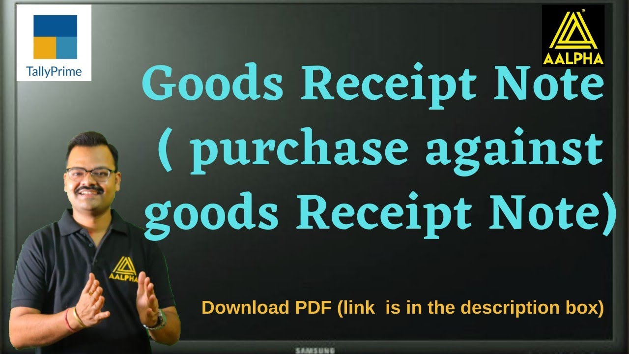 Goods Receipt Note In Tally Prime YouTube goods-receipt-note-in-tally-prime-youtube
