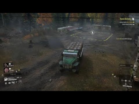 SnowRunner - Voron AE-4380 Water Crossing in Smithville Dam - YouTube