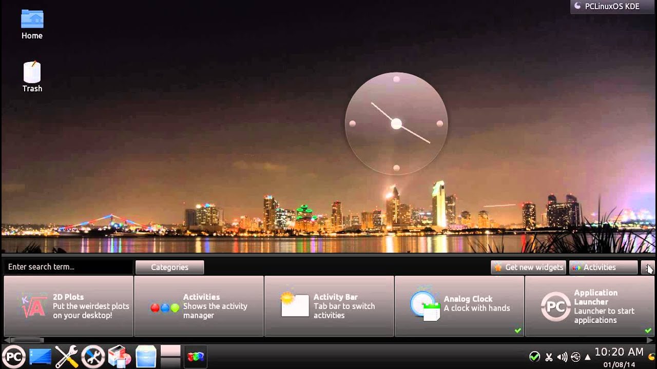 PCLinuxOS KDE Impressive Rolling Release - YouTube