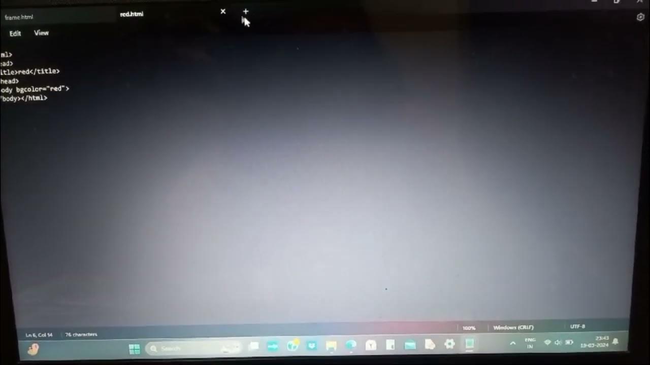 how to create frames in html - YouTube