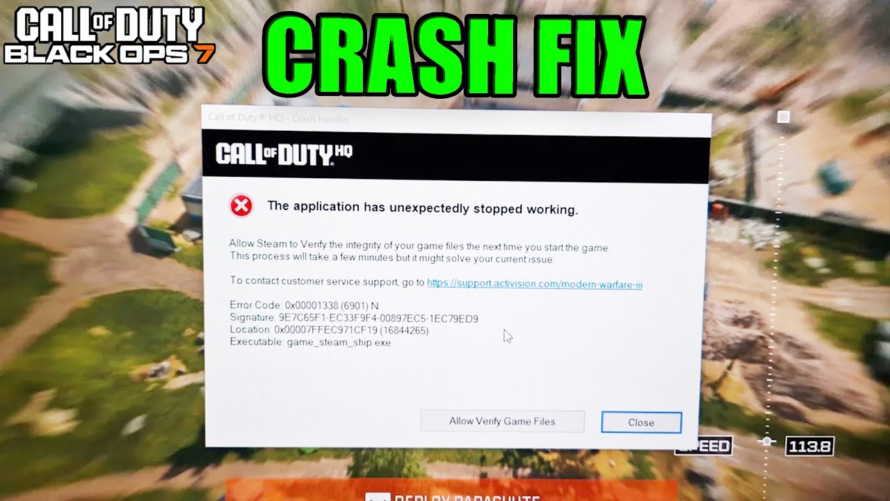HOW TO FIX COD CALL OF DUTY GAME CRASH - COD Black Ops 7 Fix Solution ...