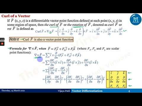 Vector Differentiation | Concepts - divergence, curl, solenoid, conservative field, scalar ...