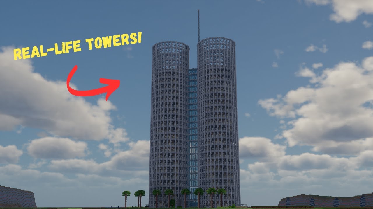 Minecraft 1:1 Real-Life satisfying tower build! - Timelapse! - YouTube