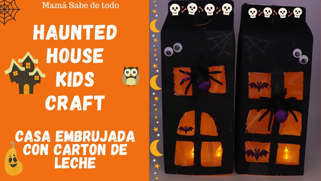HALLOWEEN CRAFTS | MANUALIDADES PARA HALLOWEEN| HAUNTED HOUSE| CASA ...