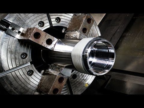 Making left handed thread on Doosan - YouTube
