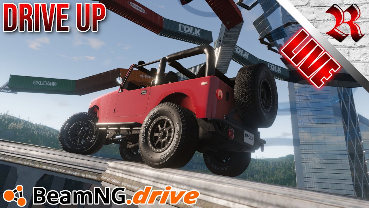 First Attempt At This Only Up Inspired Extreme Map (Drive Up) | BeamNG ...