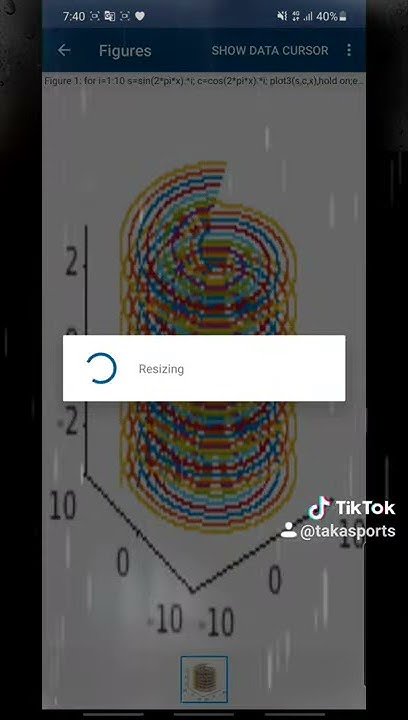 Multiple helix plot on MATLAB mobile 😎 - YouTube