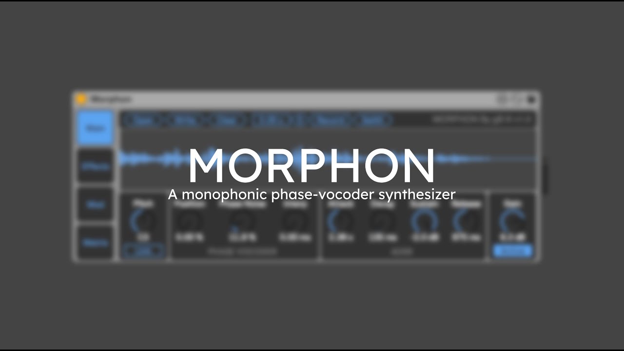 Morphon for Max For Live and Max/MSP (Tutorial) - YouTube