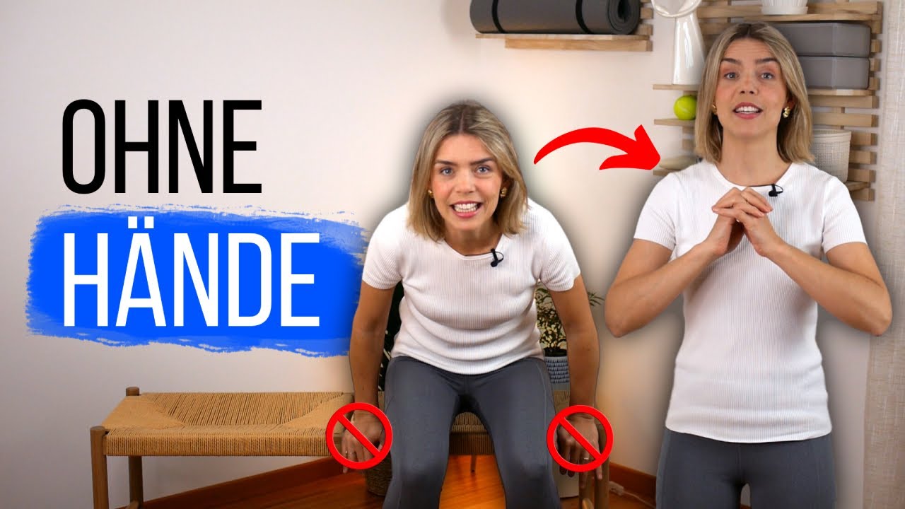 OHNE ABSTÜTZEN der Hände aufstehen und warum es WICHTIG ist - YouTube