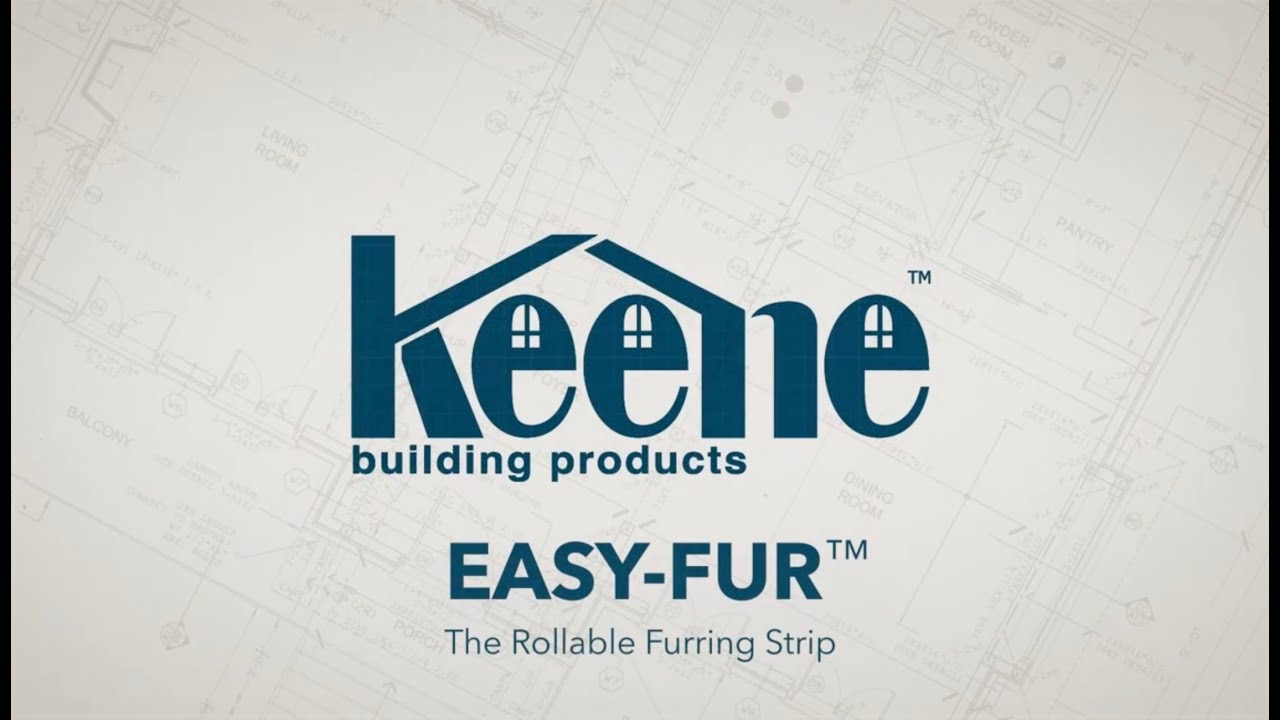 Easy-Fur™ Rollable Furring Strips | Keene Building Products - YouTube
