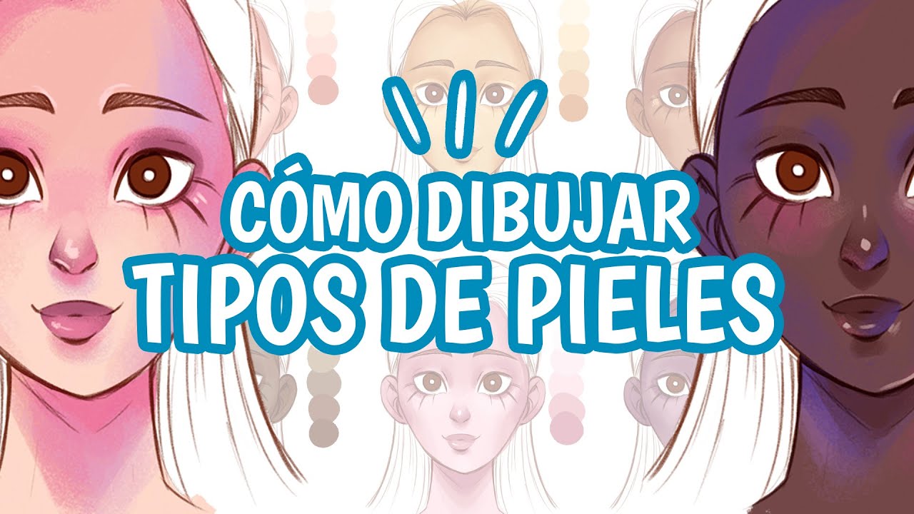 Cómo DIBUJAR distintos TIPOS DE PIELES (Tutorial) MILIKOEY - YouTube