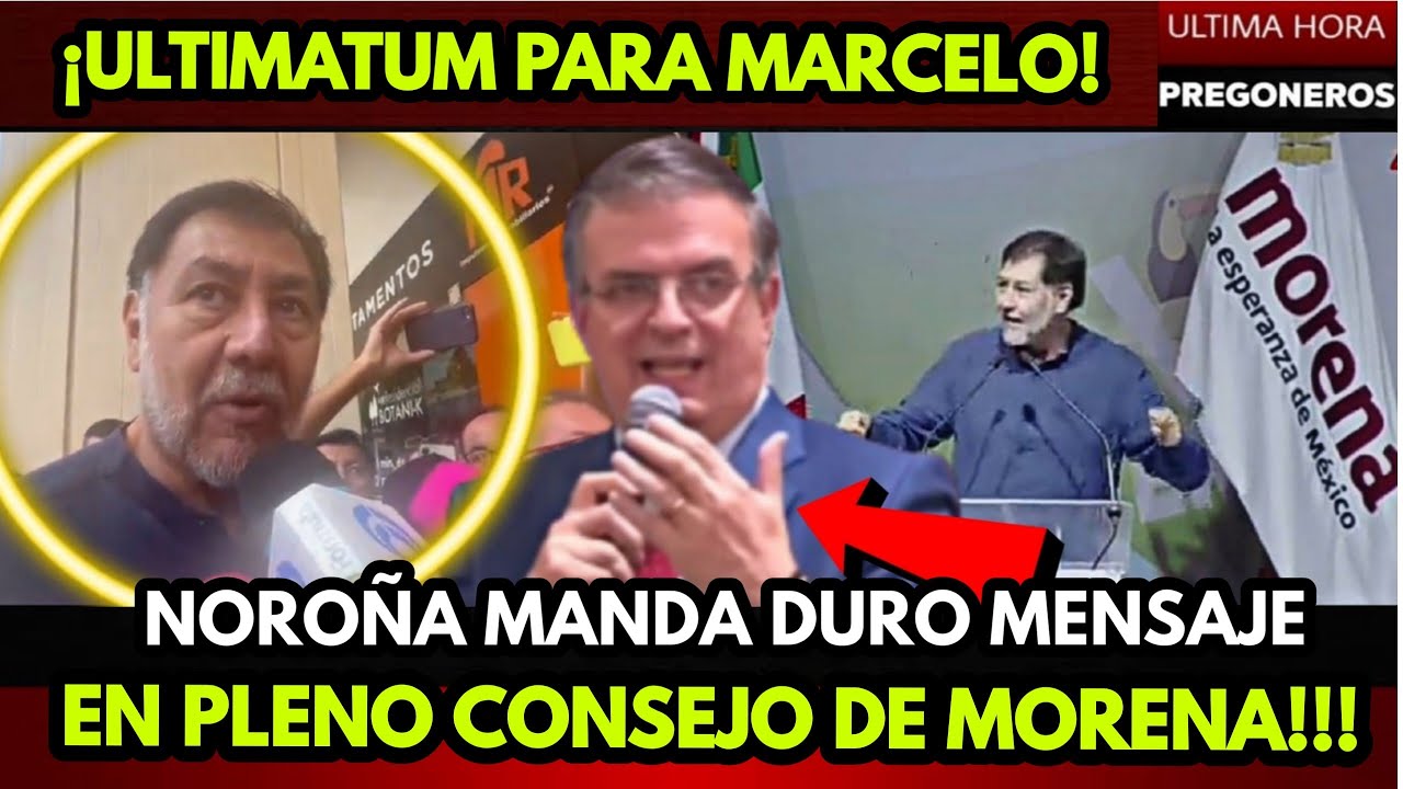 ¡ULTIMATUM PARA MARCELO! ¡NOROÑA MANDA DURO MENSAJE EN PLENO CONSEJO DE ...