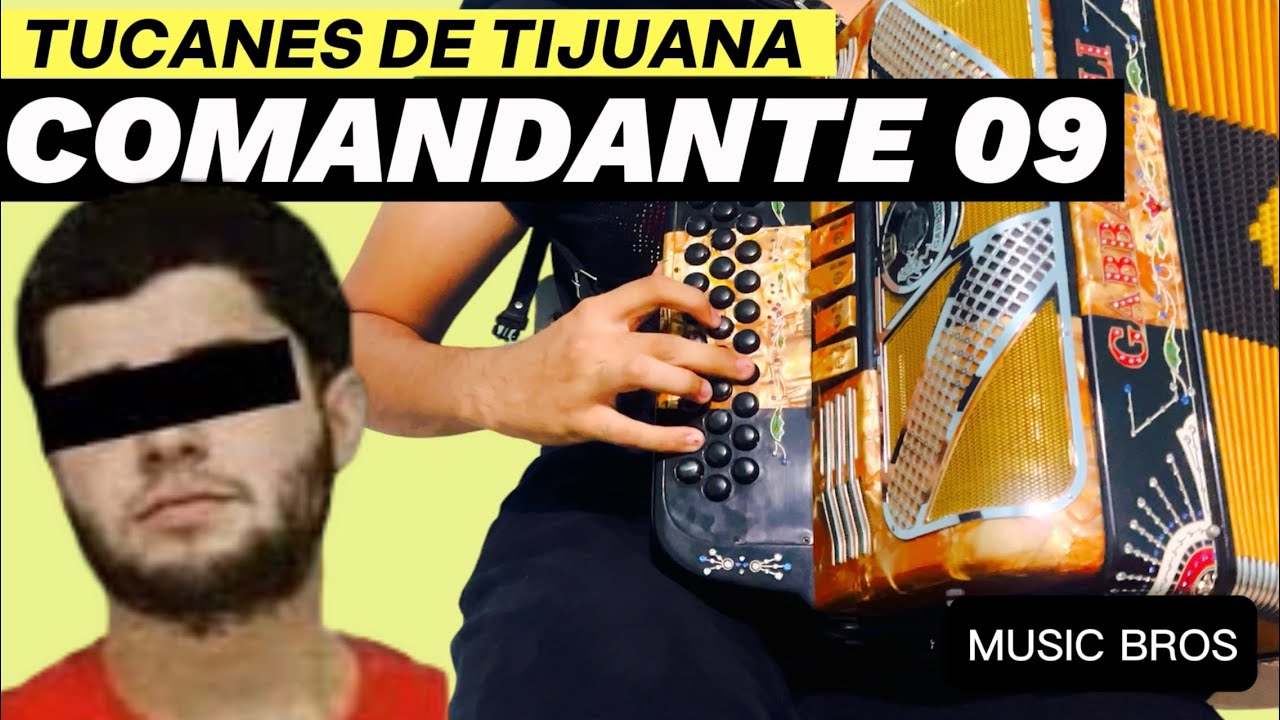 COMANDANTE 09 💀👹🔫 TUCANES DE TIJUANA TUTORIAL ACORDEÓN DE FA CON ...