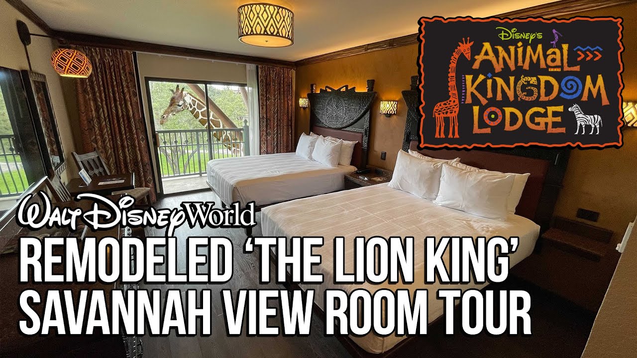 Disney’s Animal Kingdom Lodge - Remodeled THE LION KING Savannah View ...