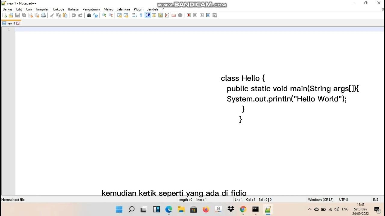 Instalasi Java dan Menjalankan Kode Java-SI UNIPDU - YouTube