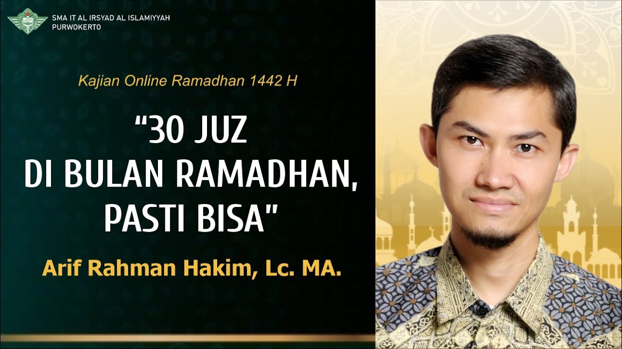Kajian #03 Ustadz Arif Rahman, Lc. MA. - YouTube