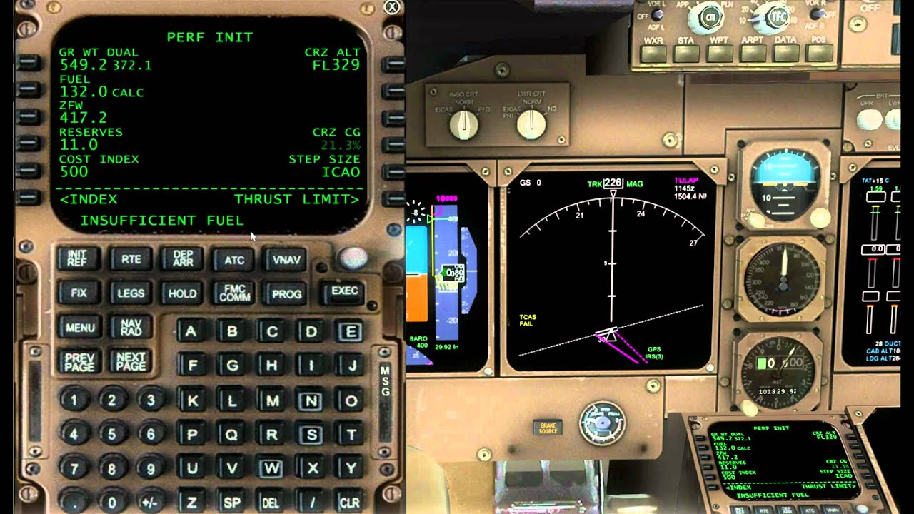 Tutoriel FMC PMDG 747-400X - YouTube
