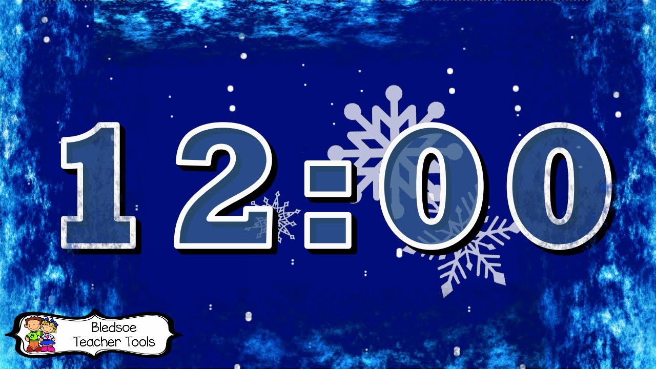 12 Minutes Winter Snow Timer No Music - YouTube