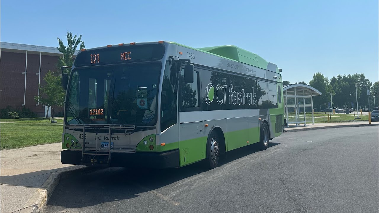 CTfastrak 2014 Gillig Corporation BRT Hybrid 29 #1436 Ride on route 121 ...