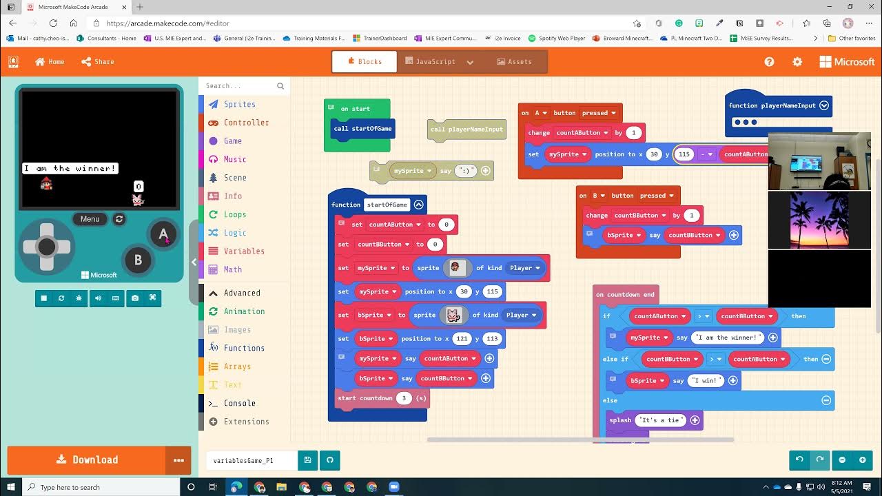 Visual Variables In Makecode Arcade Youtube