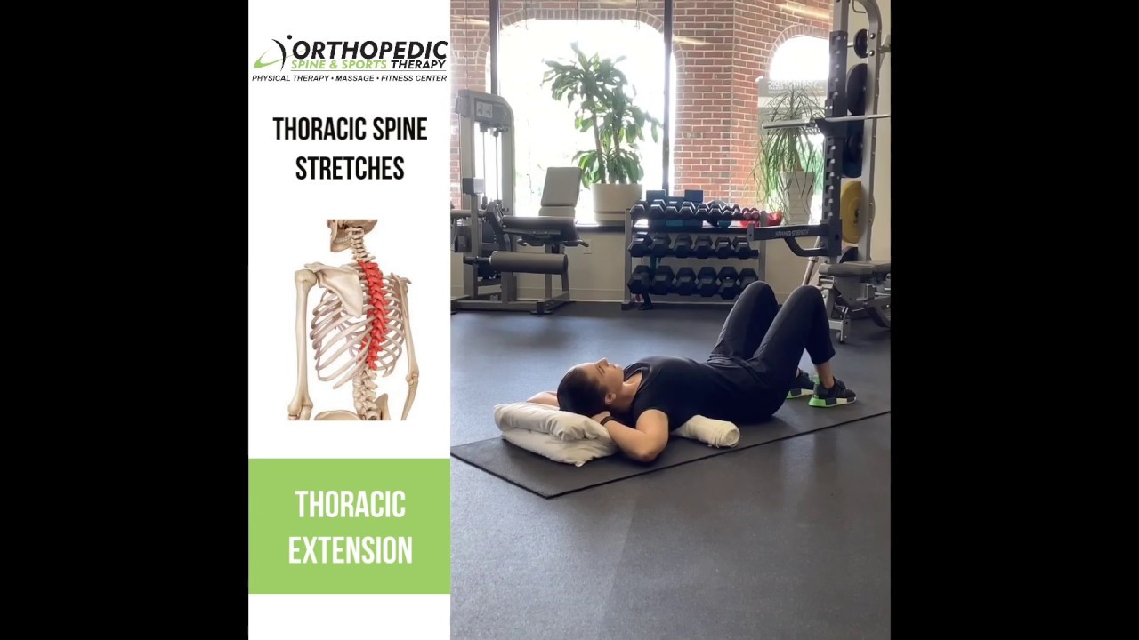 Thoracic Self Stretches - YouTube