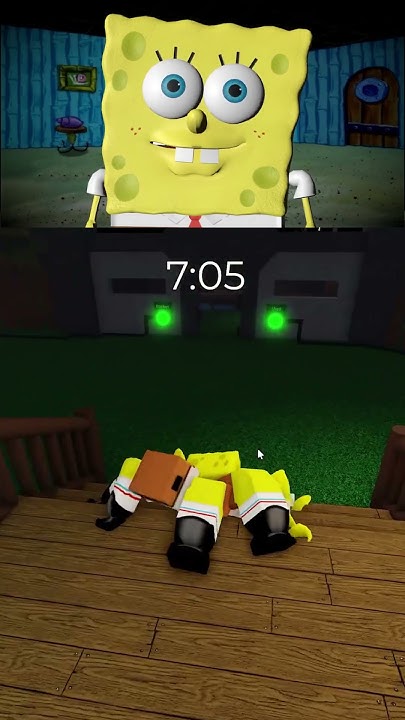 Squidward Escapes Spider SpongeBob FAST!!! - YouTube