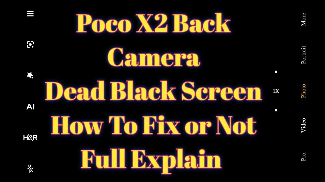 Poco X2 Back Camera Deal issue || How To Fix Or Not || - YouTube