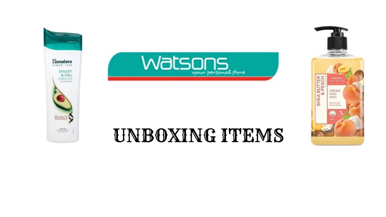 Watsons Unboxing Items - YouTube