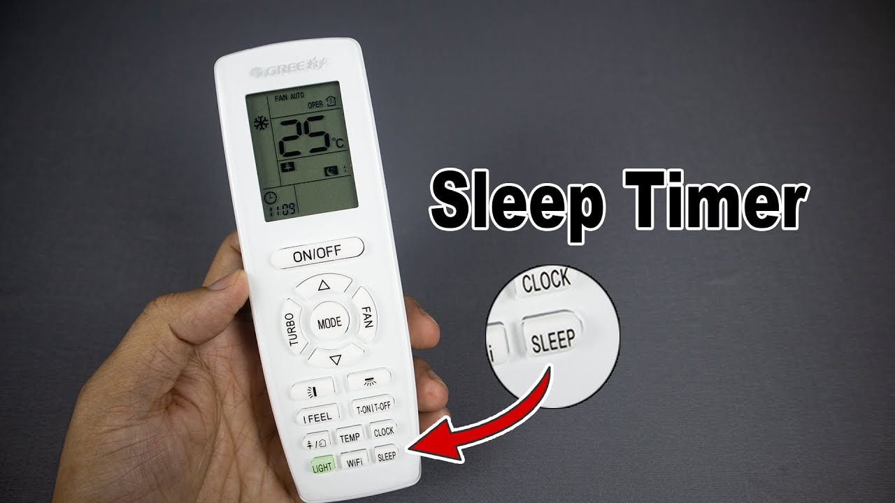 How to Set Sleep Timer to GREE AC Remote Control - YouTube