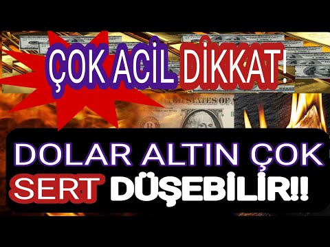 DİKKAT!!! DOLAR, ALTIN VE GÜMÜŞ ÇOK SERT DÜŞEBİLİR Mİ? GRAM, ONS, EURO, STERLİN, DOLAR TL, YORUMLARI