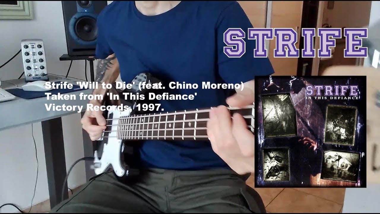Strife 'Will to Die' (feat. chino Moreno) BASS Cover #strife # ...