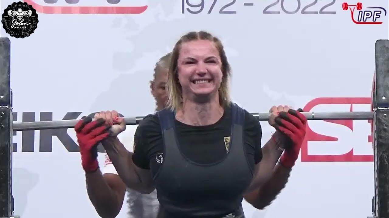 Lea Schreiner - 7th Place 495kg Total - 84kg Class 2022 IPF World Women's Classic - YouTube