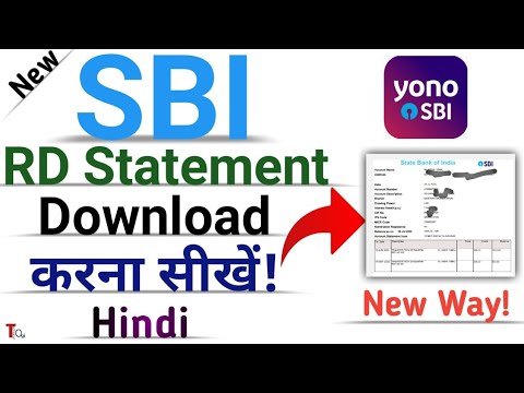 how to download statement RD ( Recurring Deposit ) account from yono ...