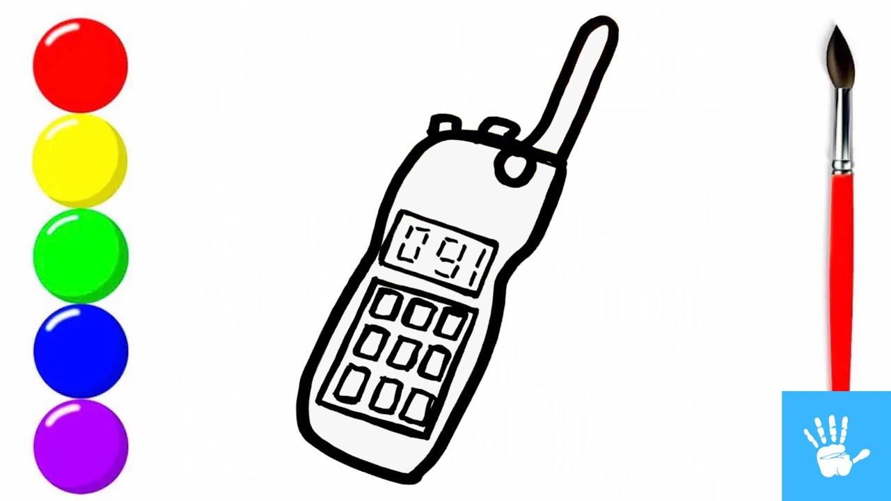 How To Draw a Walkie Talkie for Children | Easy Drawing - YouTube