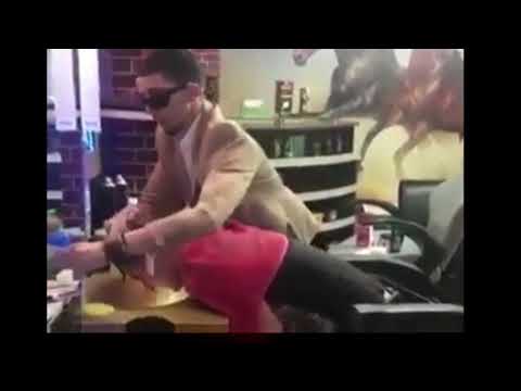 Barber slaps customer