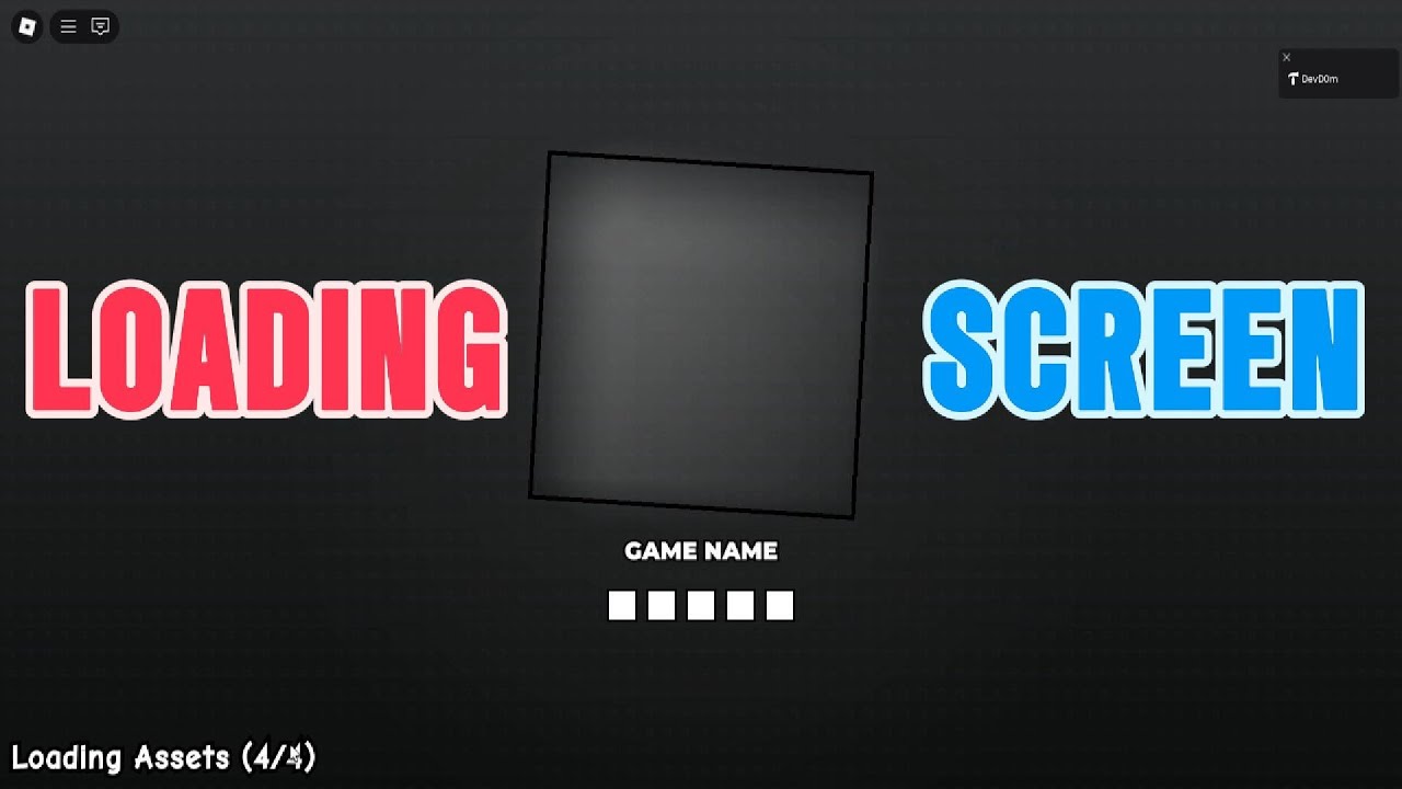 Roblox Loading Screen Asset - Showcase + Guide - YouTube