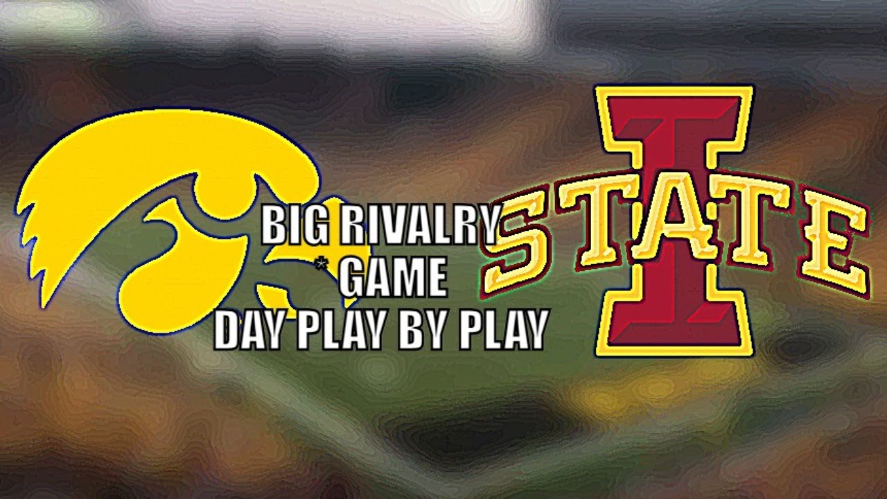 Iowa vs Iowa State CY HAWK Trophy RIVALRY GAME Play BY Play - YouTube