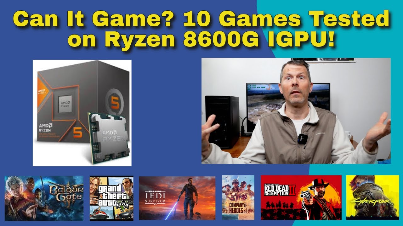Ryzen 8600G iGPU Can It Game? 10 Games Tested @1080p! #Ryzen8600G # ...
