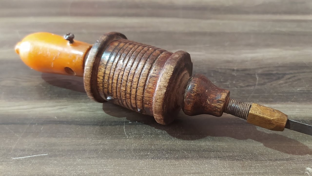 सालों पुराना Vintage Bow Drill Tool 😳 || Old Indian Hand Carved Tool ...