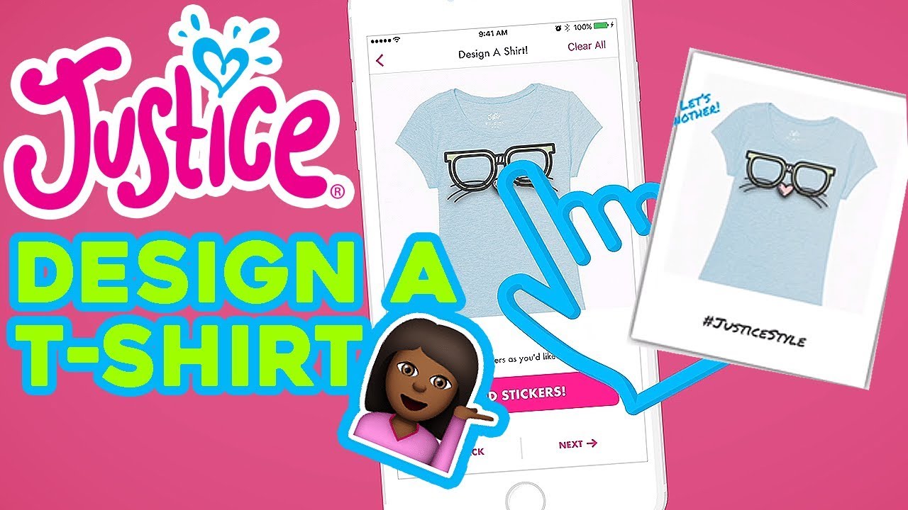 HOW TO DESIGN YOUR OWN DIGITAL SHIRT ON THE LIVE JUSTICE APP 💗 JUSTICE ...