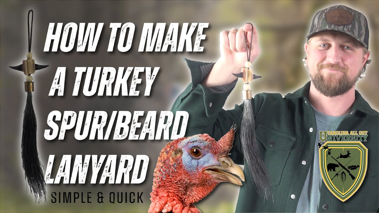 How To Make a Turkey Spur/Beard Lanyard! Simple & Easy! - YouTube