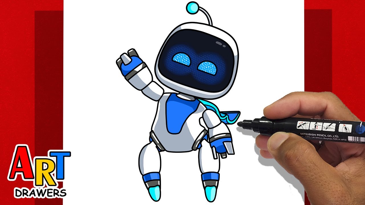 How To Draw Astro Bot ( PS5 )🎮 - YouTube