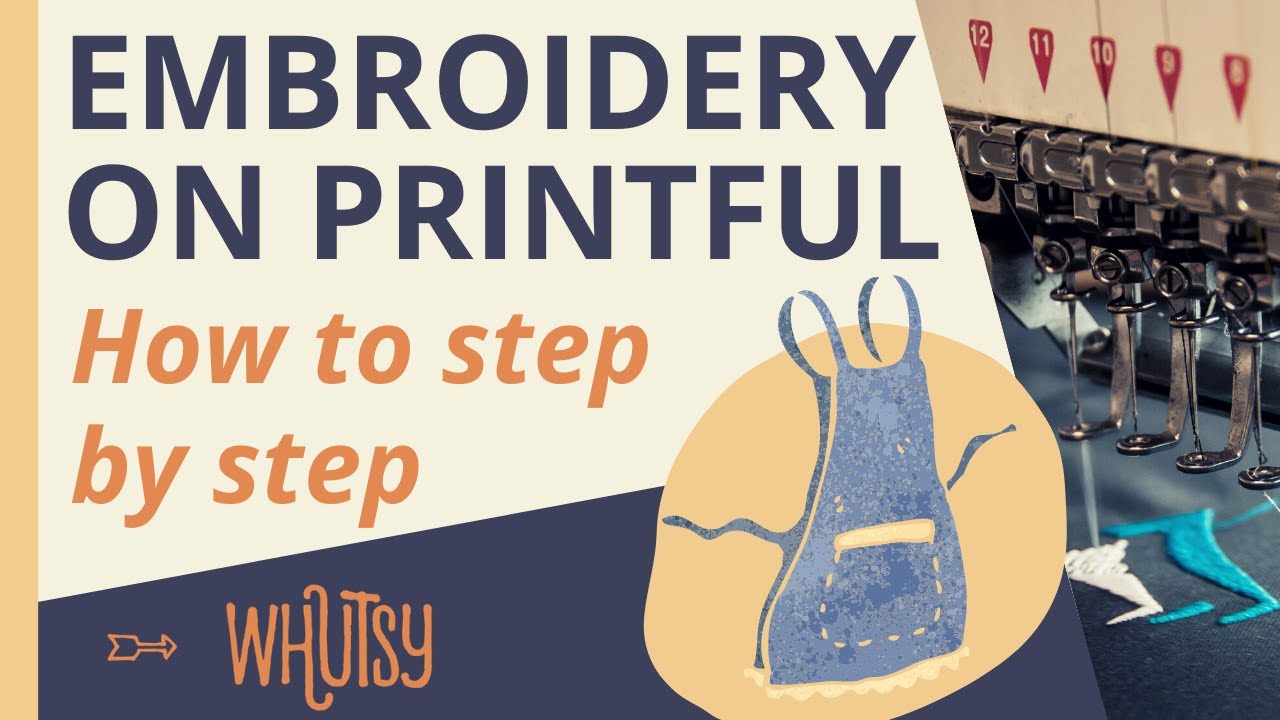 How to Create an Embroidery Design in Printful & Canva | Selling on ...