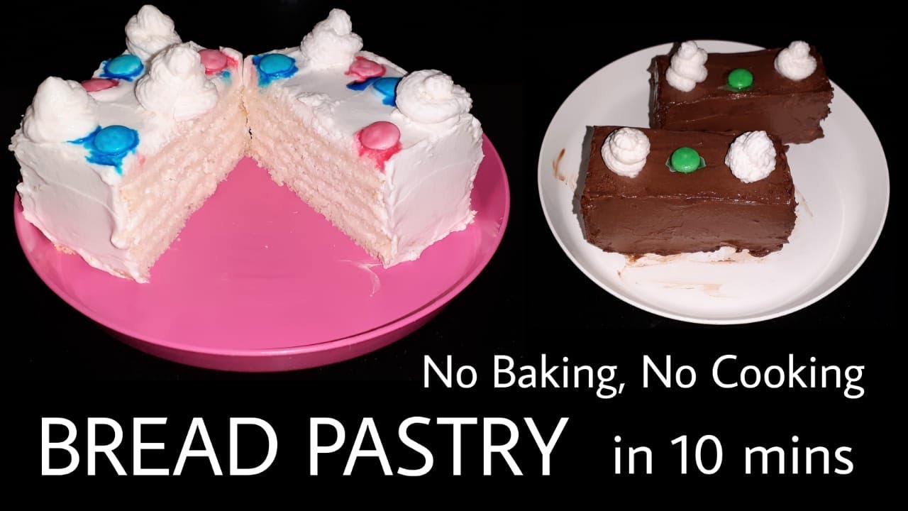 Instant Bread Pastry | No cooking No baking Pastry | Christmas ...