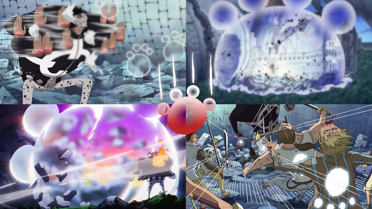 One Piece: Bartholomew Kuma | Nikyu Nikyu no Mi | All Attacks and ...