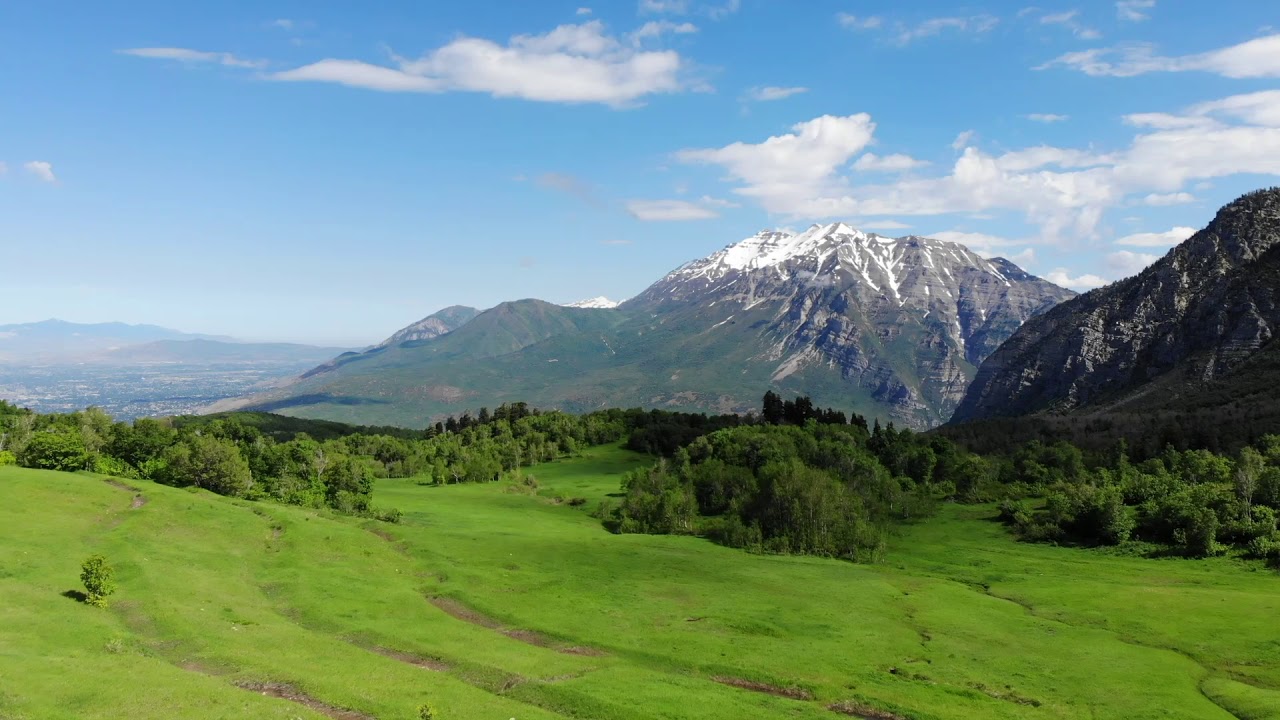 Aerial footage of Wasatch Mountains in Utah - YouTube