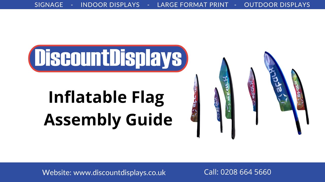 Inflatable Flags Assembly Guide | Discount Displays - YouTube