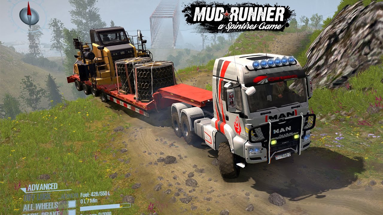 Spintires: MudRunner - Kamaz Truck Transports Excavator #2024 | #live ...