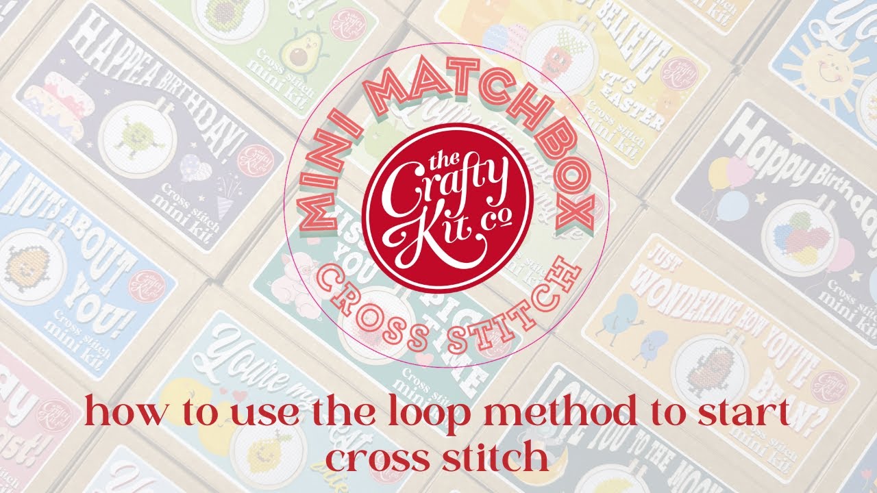 Cross Stitch: How To Use The Loop Method To Start - YouTube