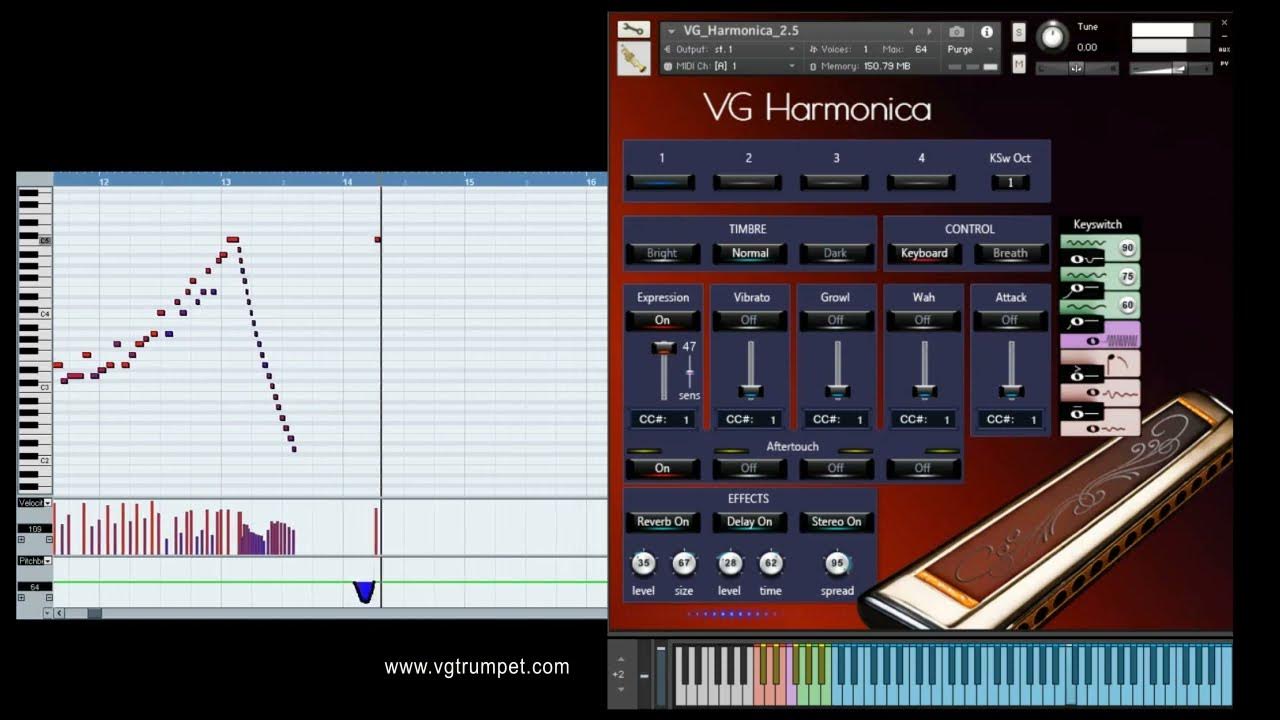 VG Harmonica sound library for Native Instruments Kontakt - YouTube